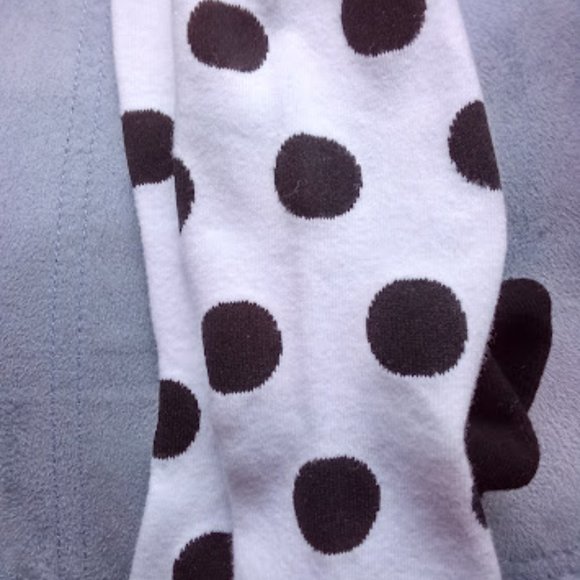 S0XY | Accessories | Soxy Black Dotted White Socks | Poshmark